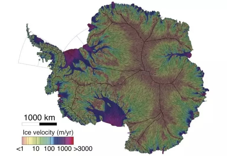 Glaziologen haben eine Karte der Eisschmelze in der Antarktis erstellt 107393_1