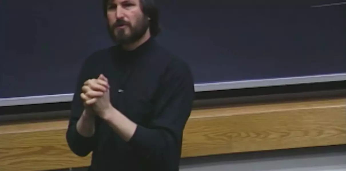 Massachusetts Institute showed previously unpublished video of Steve Jobs' speech