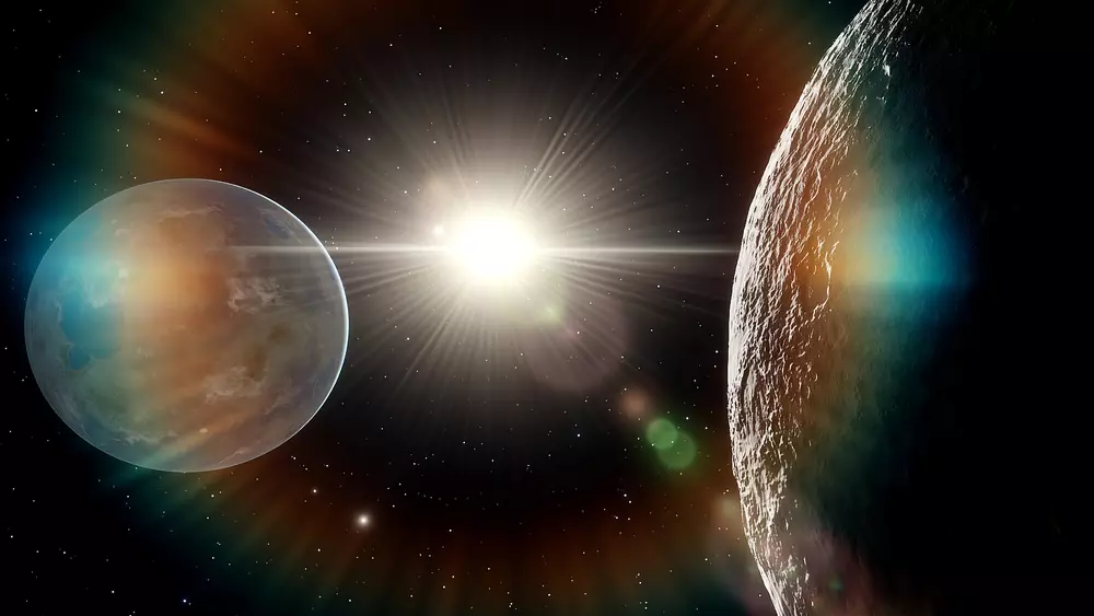 Look at two "codependent" planets: they have more than one star for two