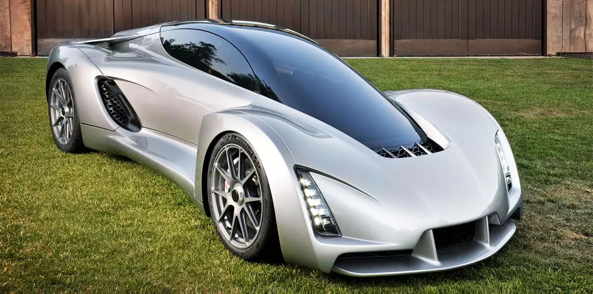 Divergent 3D toonde een geprinte supercar