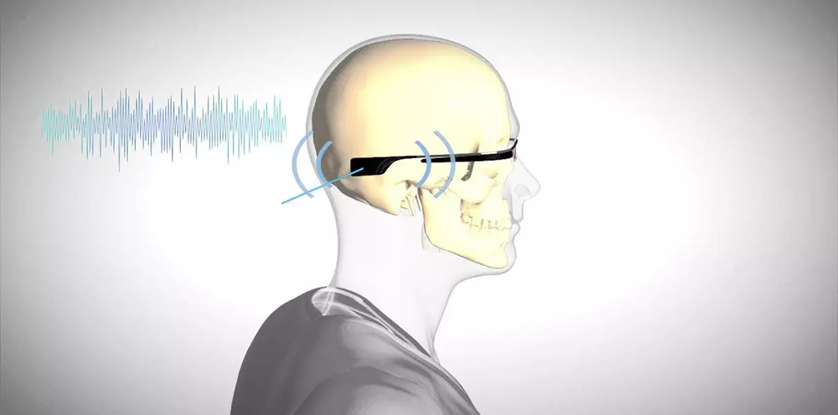 SkullConduct voer skedelbiometrie uit