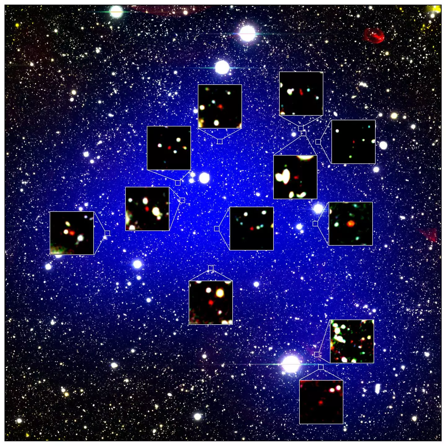 Ang mga astronomo ay may natuklasan na isang protocol ng mga galaxy na 13 bilyong ilaw na taon mula sa Earth