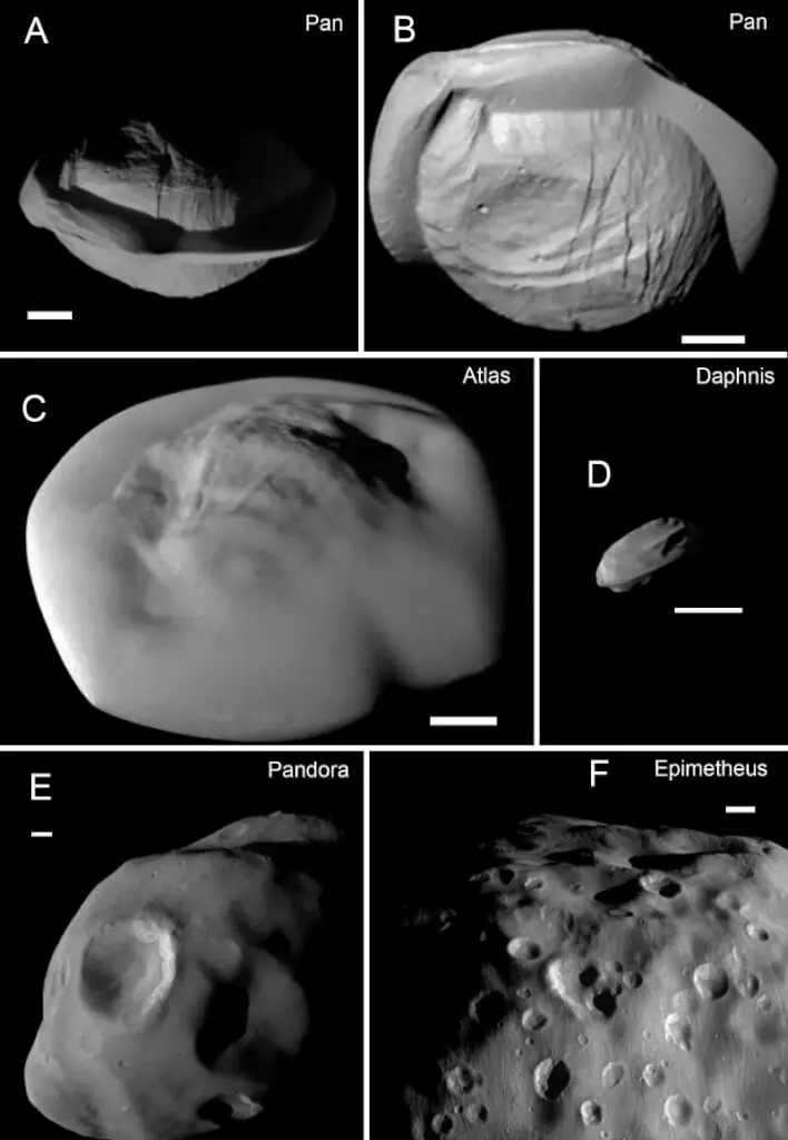 La lunoj de Saturno en raviolo helpas klarigi la originon de la planedaj ringoj 108087_1