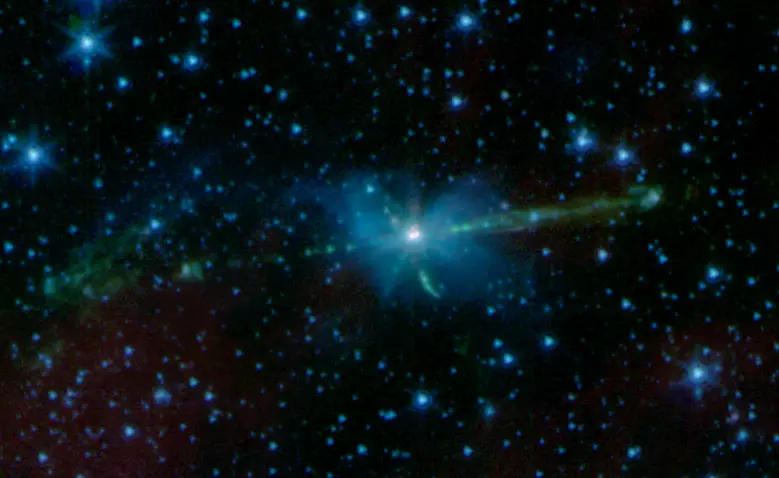 Vegeu un fet rar: una nebulosa irregular o l’objecte Haro de Herbig