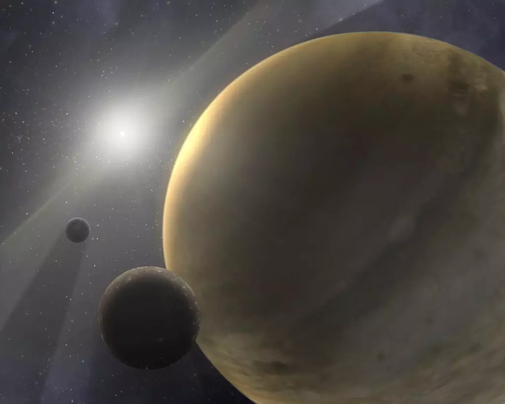 Astronomen vermessen einen riesigen Planeten, der sich weit von seinem Stern versteckt