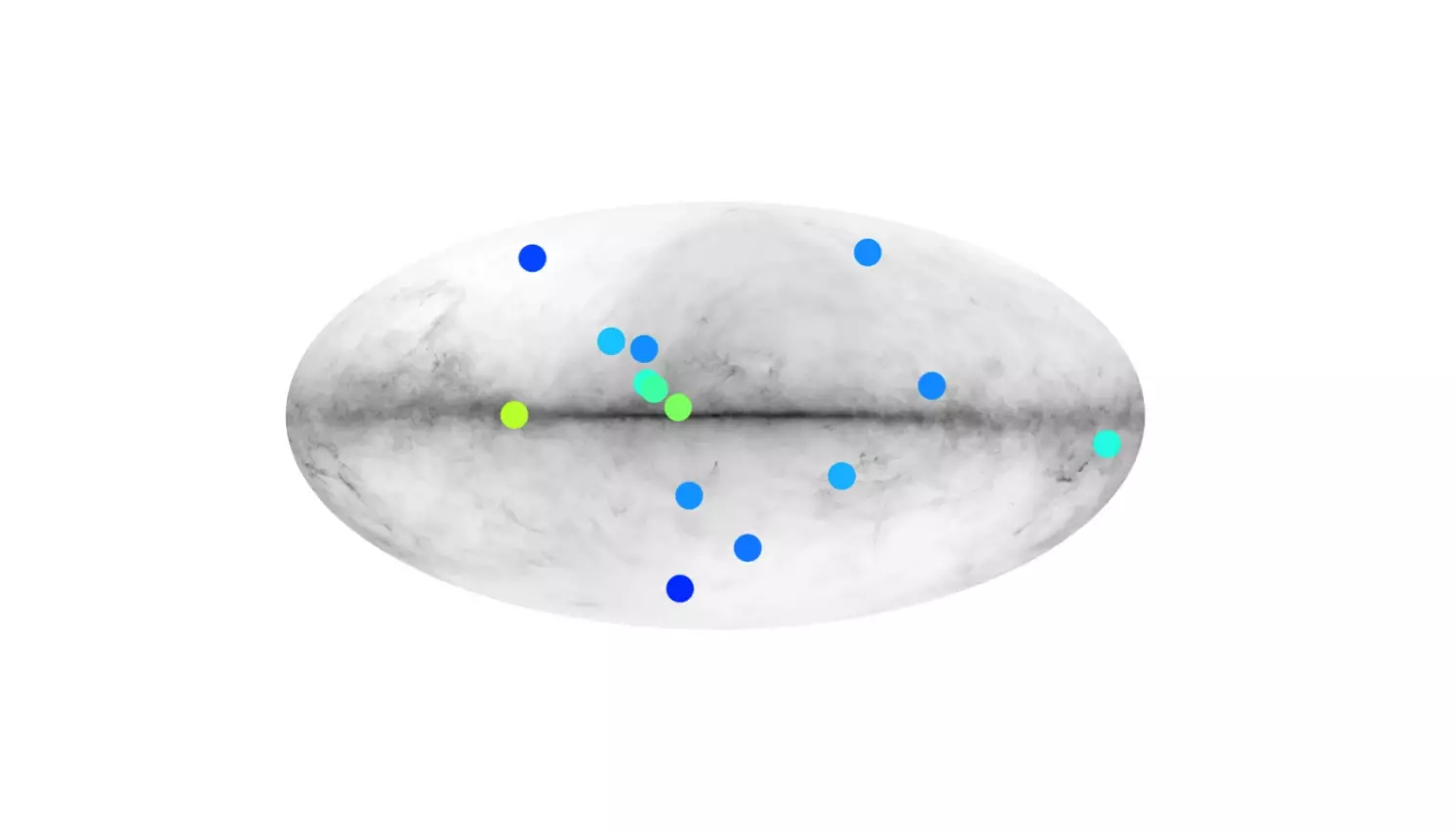 Gipakita sa mga syentista ang usa ka mapa sa Milky Way, diin mahimong magtago ang mga bituon sa antimatter