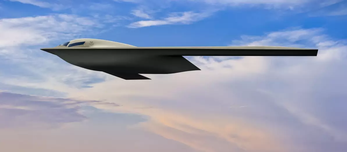 Ang US Air Force nagpatik usa ka bag-ong imahe sa atomic bomber nga B-21 Raider