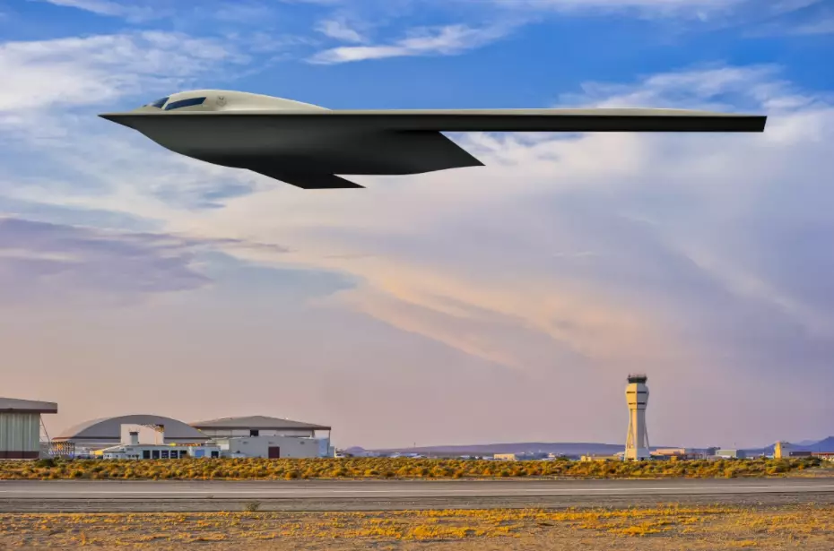 D'US Air Force huet en neit Bild vum Atombomber B-21 Raider verëffentlecht 42747_1