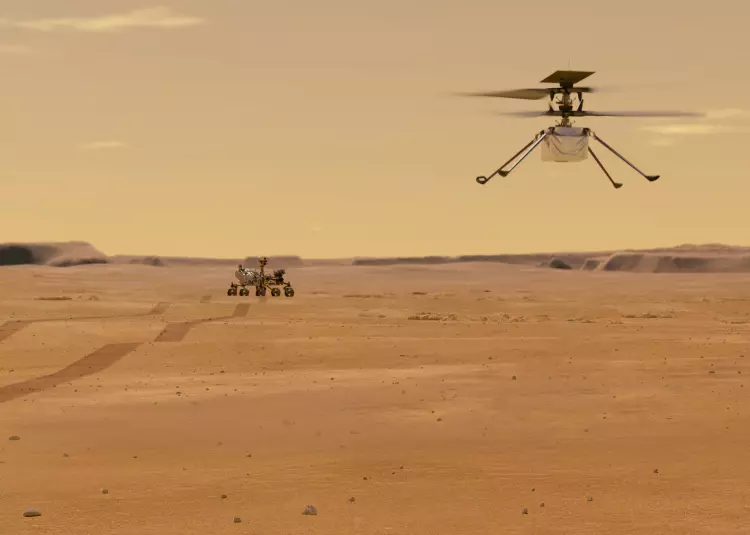 NASA -in helikopter Mars ima označeni zračni prostor