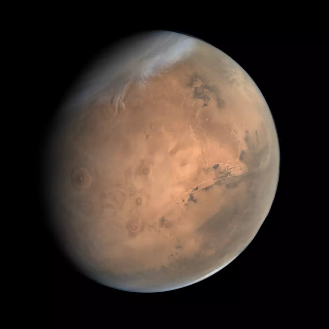 Mars 50 thousand years ago experienced an abrupt climate change