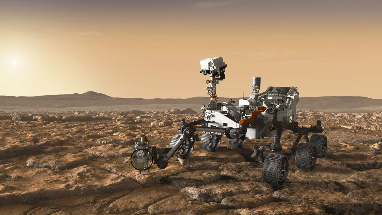 SHERLOC a WATSON Tools hëllefen d'NASA Rover Beweiser fir d'Liewen um Mars ze fannen 43779_1