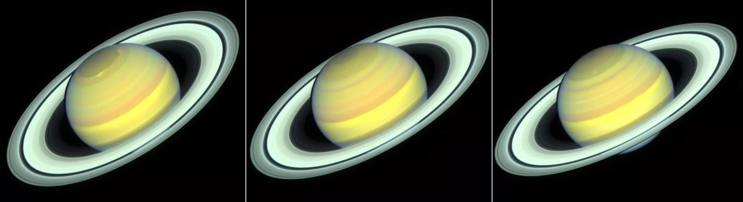 Ipinakita ng Hubble kung paano nagbabago ang mga panahon sa Saturn