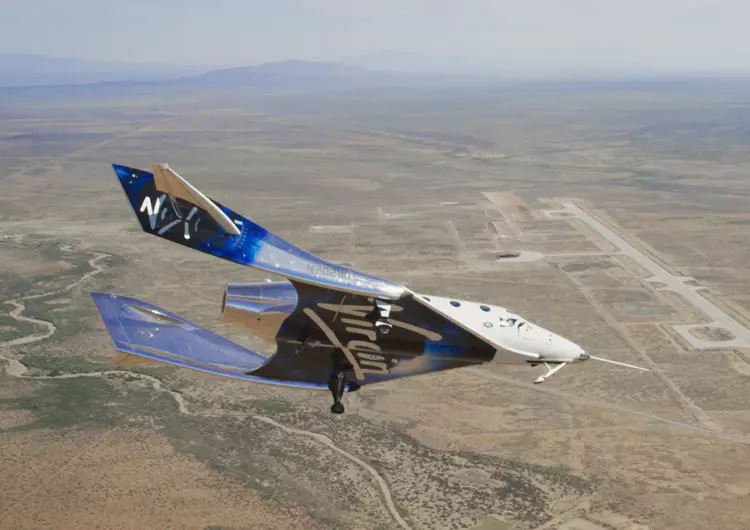 Virgin Galactic foltôget de twadde VSS -ienheidstestflecht yn 'e earste kear