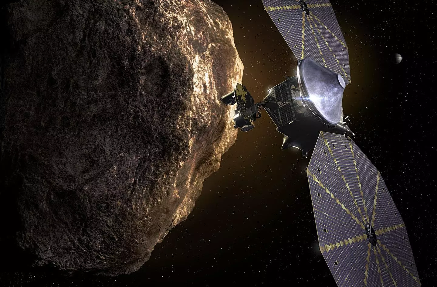 Ang misyon sa NASA usa ka lakang nga hapit sa Trojan asteroids