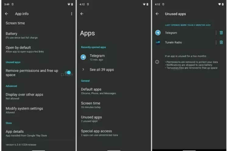 Android 12 do të vejë në letargji aplikacionet e papërdorura dhe do të përditësojë plehrat 45265_2