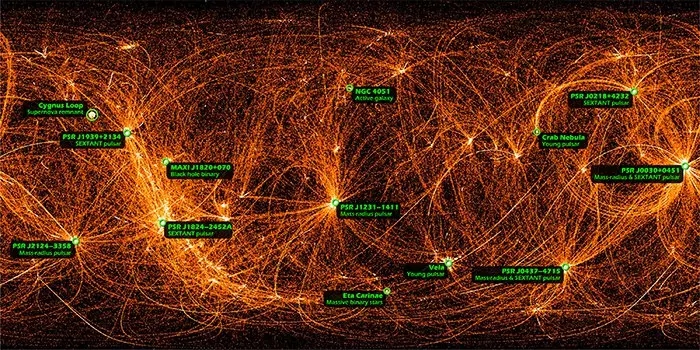 D'NASA Nuetshimmel Kaart weist de Pulsar Design op 47190_1