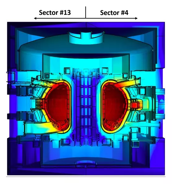 Argitaratutako ITER tokamak termonuklear handienean fusio magnetikoaren eredua 50733_1