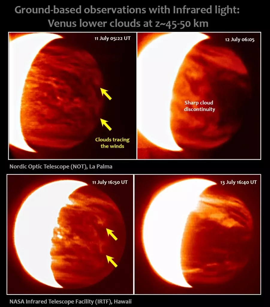 Indha -indhaynta saynisyahannada iyo kuwa hiwaayadda leh ayaa noo oggolaaday inaan Venus ka aragno dhulka ilaa daruuraha 50821_3