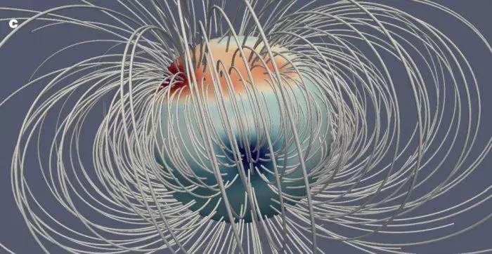 Els astrofísics han presentat un mapa del camp magnètic de Júpiter. Va resultar que és 20 mil vegades més fort que la terra 51248_1