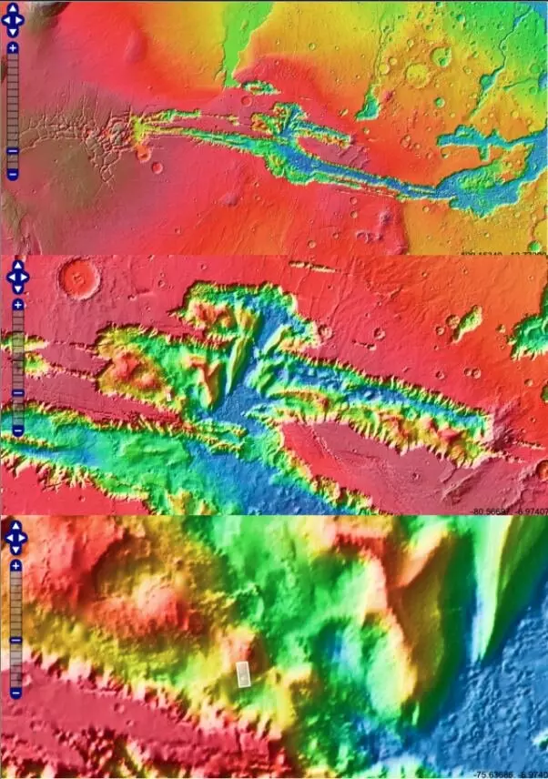 Sjoch de rotsen fan Mars yn ongelooflijke resolúsje. Se binne grutter dan de Grand Canyon yn 'e FS 52121_2