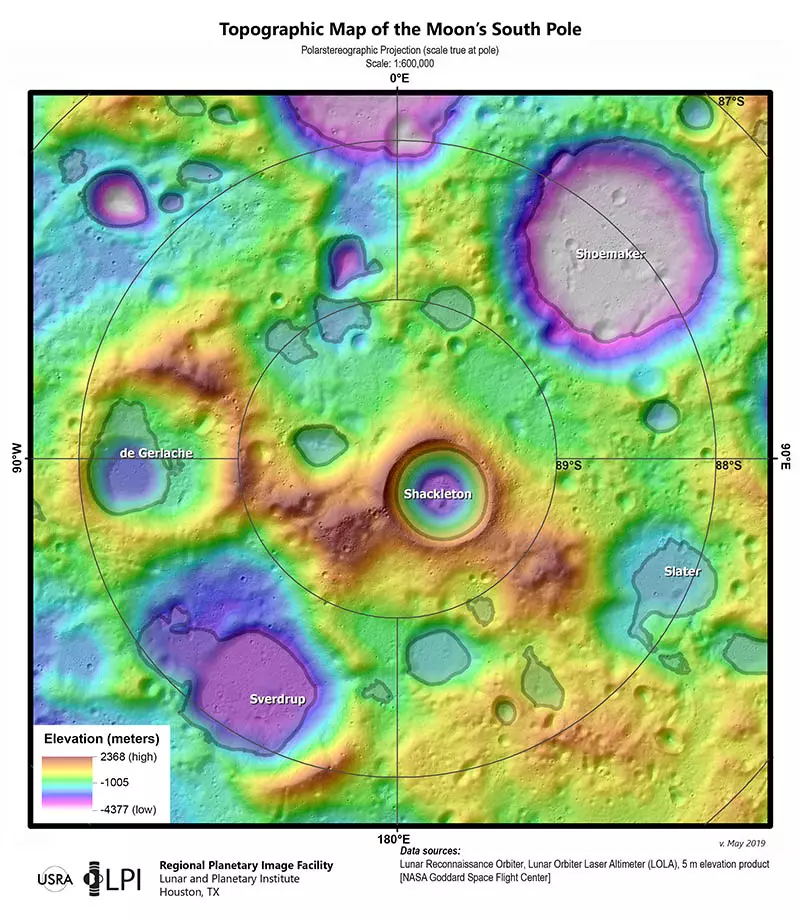 Se den mest detaljerade atlasen för månens sydpol 55796_1