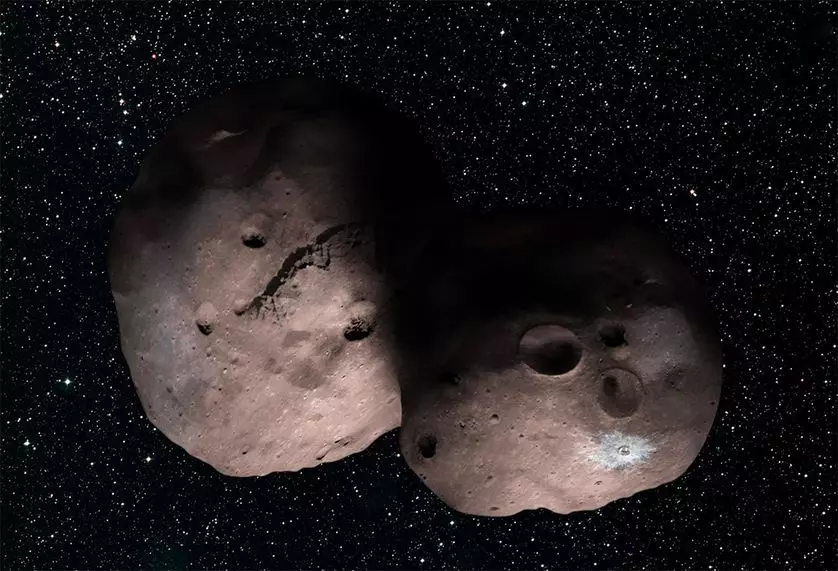 Binêre asteroïde Ultima Thule blykte minder plat te wêzen dan wittenskippers tochten
