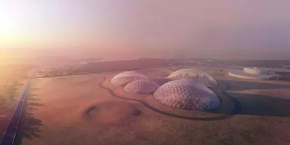 O imitație a unui oraș marțian care urmează să fie construit în Dubai 59916_2