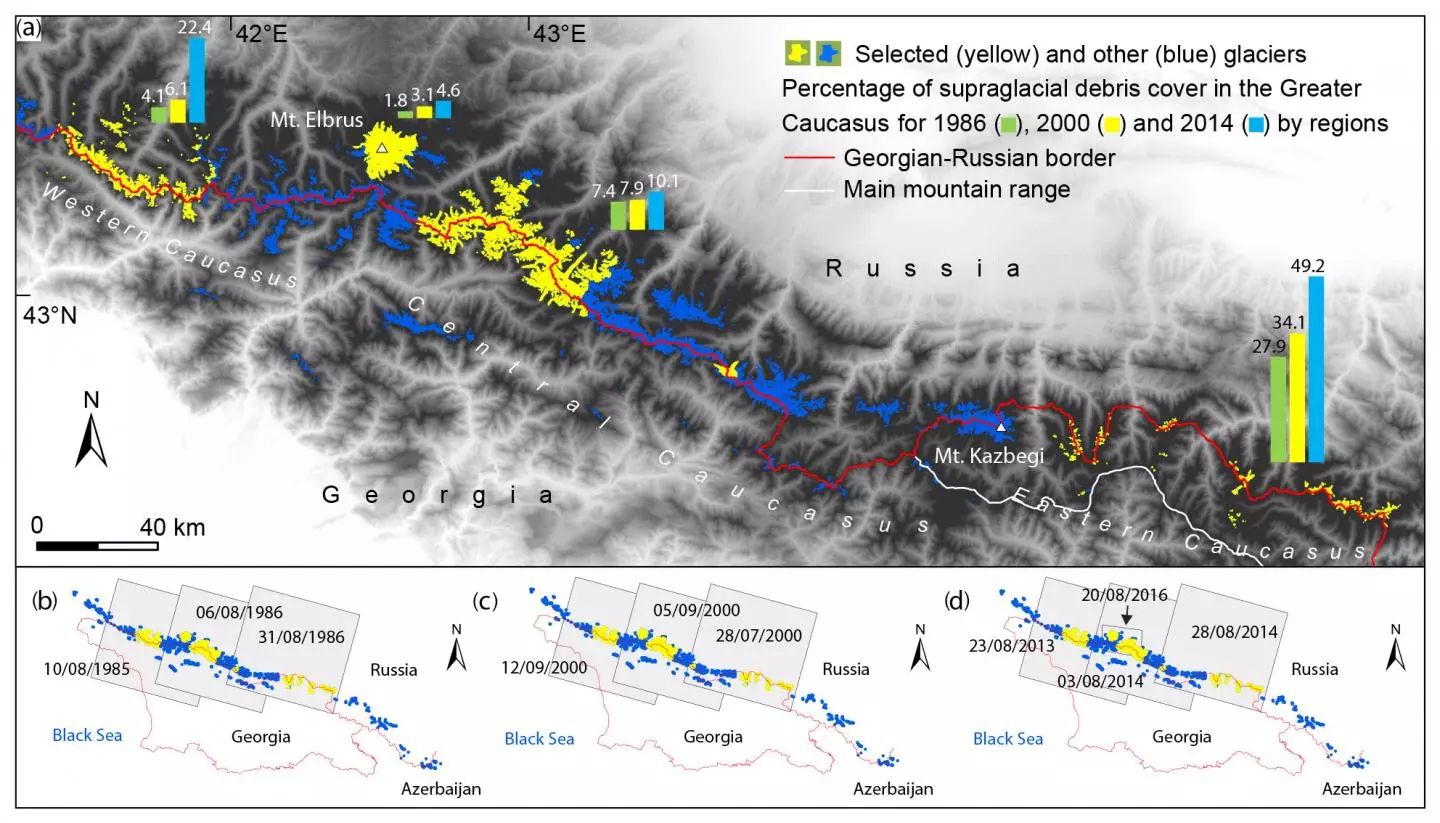 Glaciers of the Caucasus have decreased by 16% in 30 years 66820_1